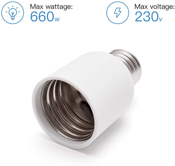 E26 to E39 Adapter Medium Base to Mogul Adapter E39 Light Converter ...